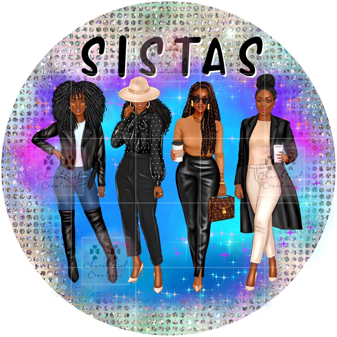 Melanin Lady Png, Sistas Png, Black Woman Clipart, Bright Colorful Png ...