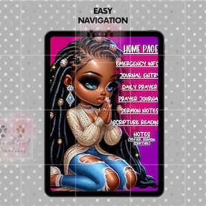 Digital Prayer Journal, Black Woman Journal, Colorful Journal, Digital ...