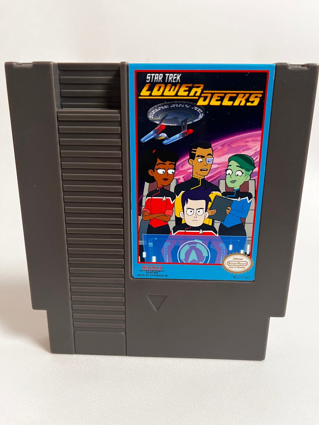 STAR TREK Lower Decks NES Nintendo Custom Video Game Cartridge Shell ...