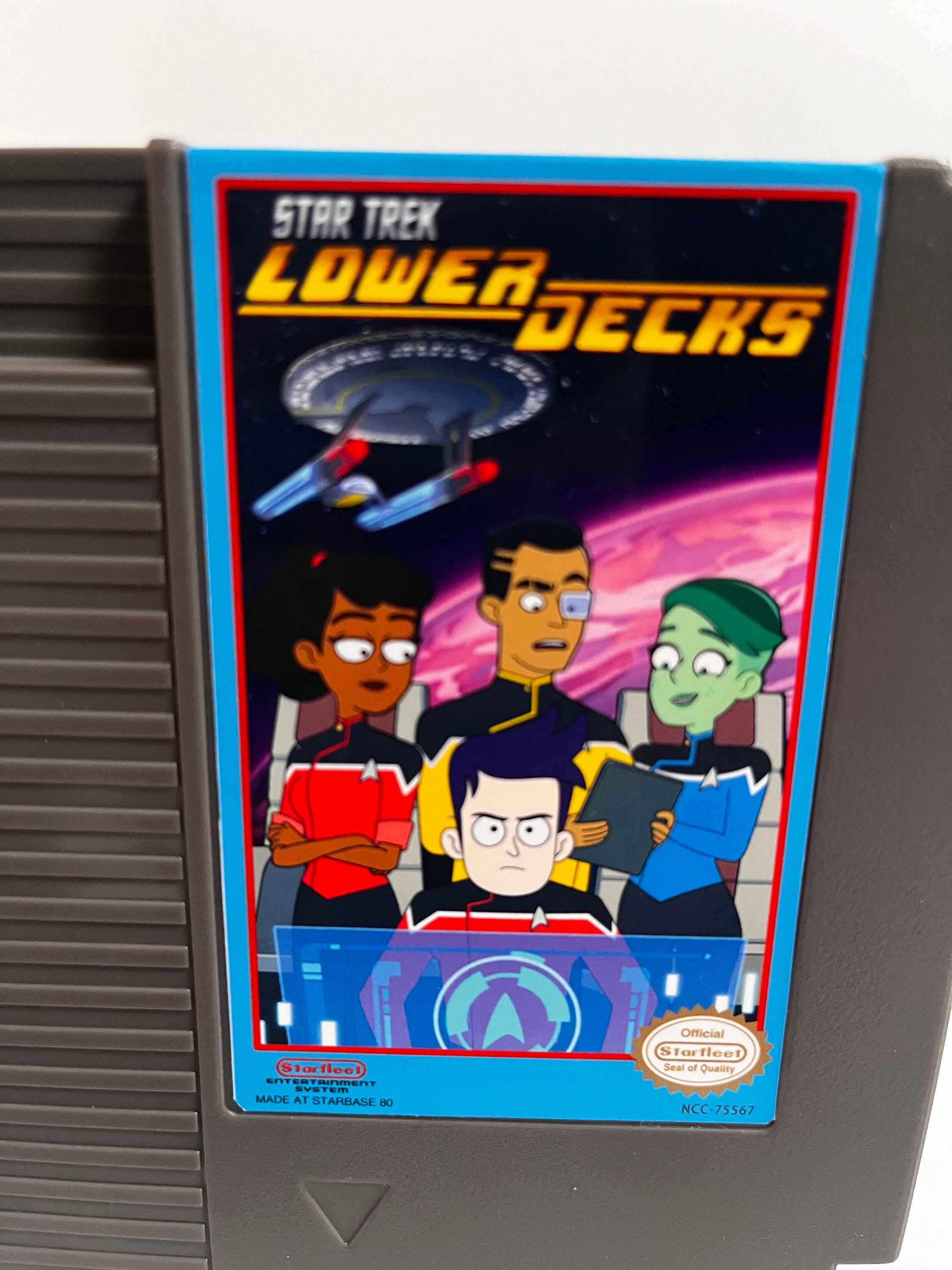 STAR TREK Lower Decks NES Nintendo Custom Video Game Cartridge Shell ...