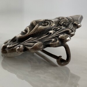 Unusual Vintage Silver Roman Style Brooch - Etsy