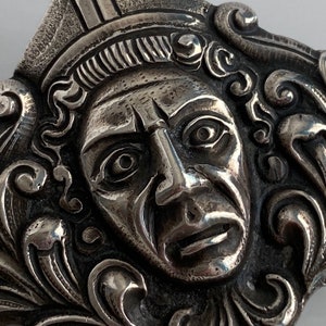 Unusual Vintage Silver Roman Style Brooch - Etsy