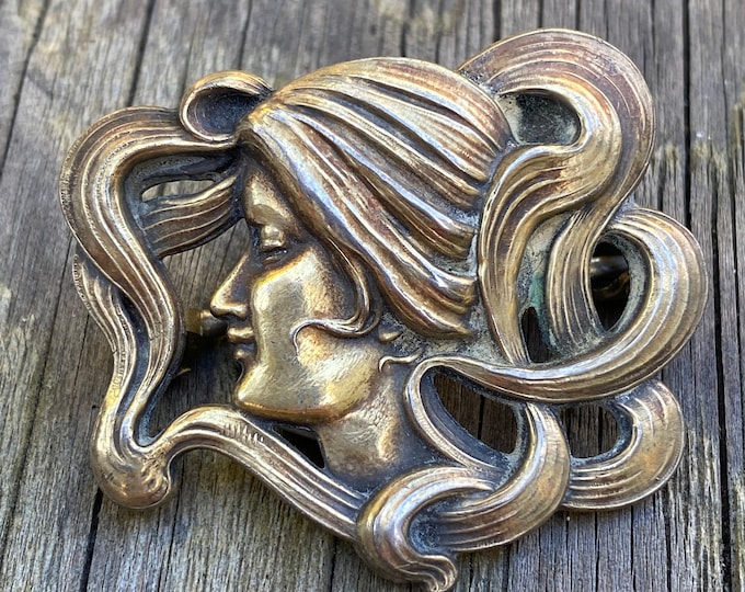 Antique Art Nouveau KERR Sterling Silver Lady Pin ~ #1353 - Etsy Canada