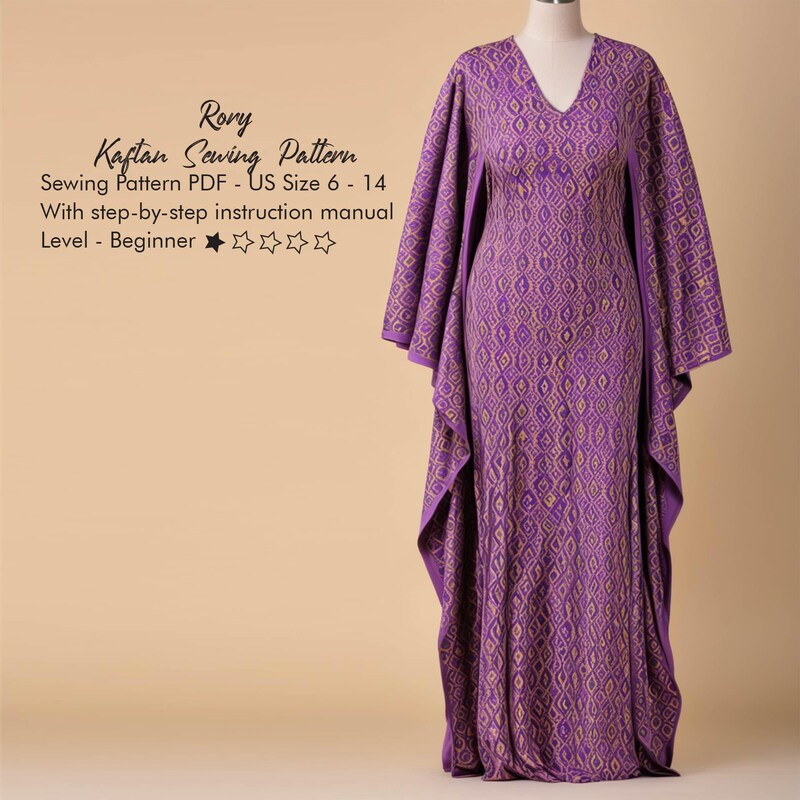 Caftan Pattern - Etsy