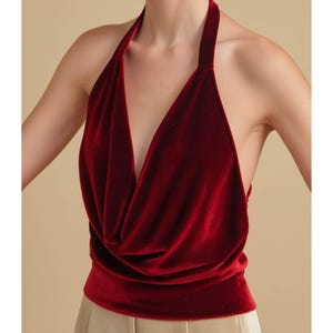 Cowl Neck Halter Top Sewing Pattern for Women, Sleeveless Easy Women ...