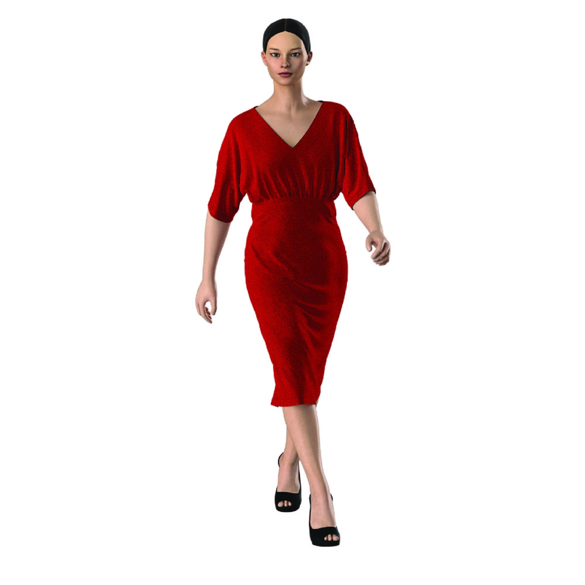 Pencil Dress Sewing Pattern PDF, Party Wear Patterns for Women, Half ...