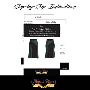 Classy Elegant Pencil Skirt Digital Sewing Pattern for Women, Tight ...