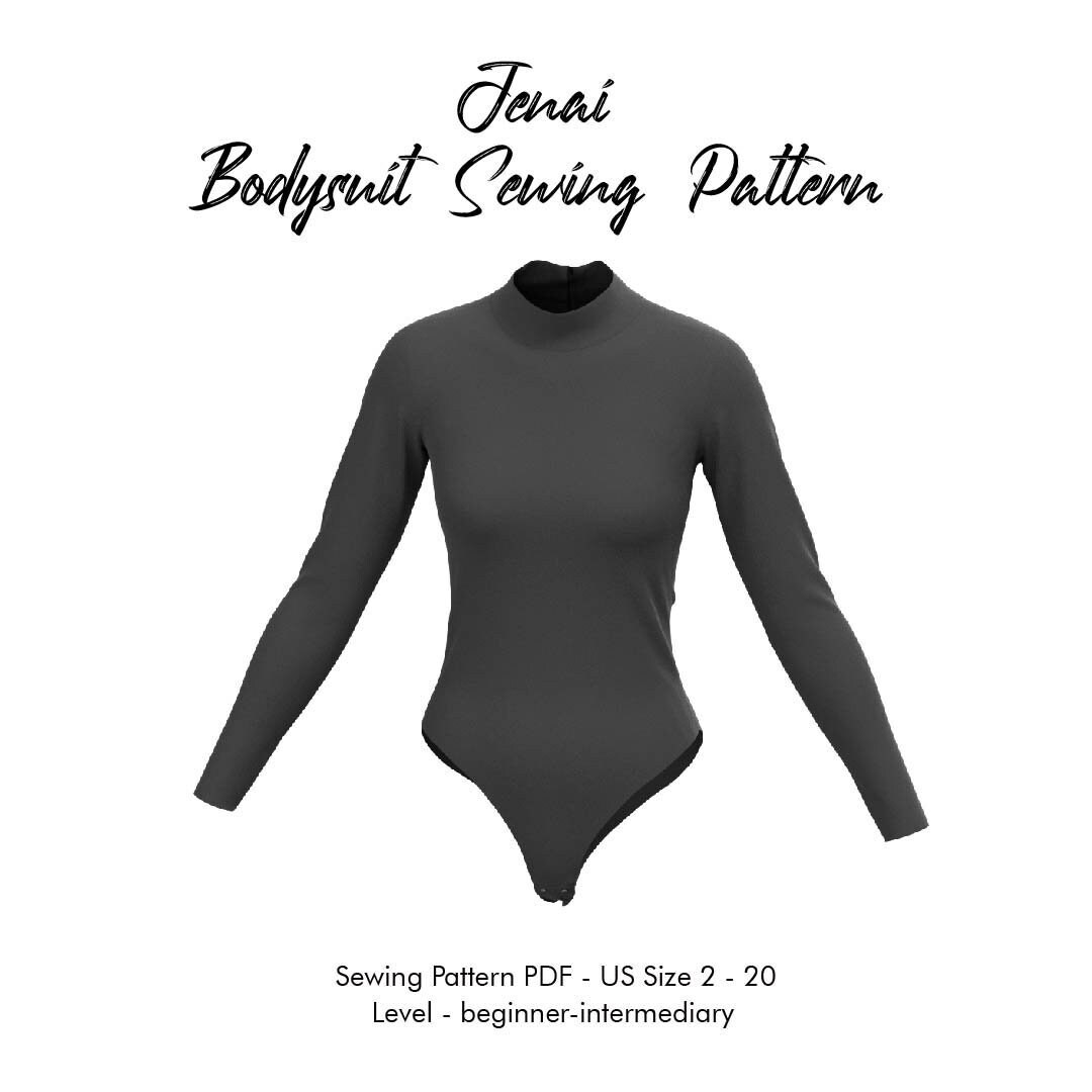 Bodysuit for Women Sewing Pattern, Swimwear for Women, One-piece Bikini ...