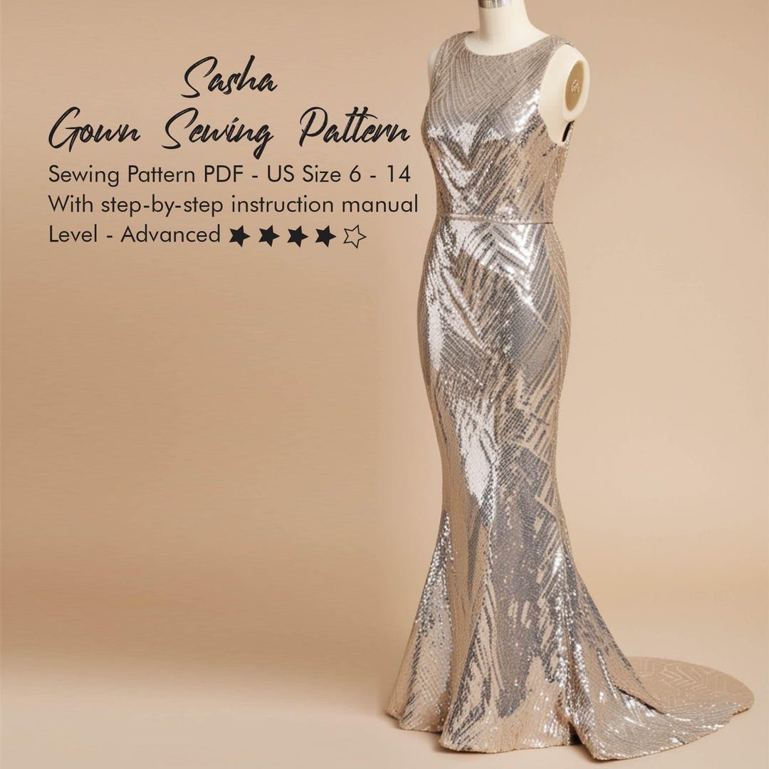 Wedding Gown Sewing Patterns, Ball Gown, Long Homecoming Dresses ...