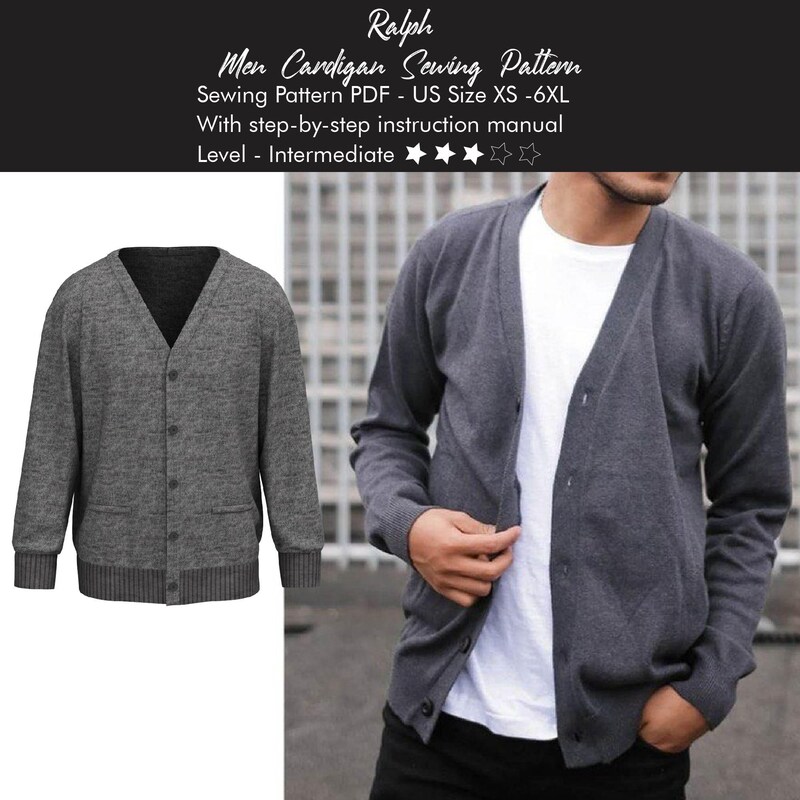 Cardigan Sewing Pattern - Etsy