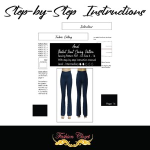 High-waisted Bootcut Pants Pattern Project, Bell Bottom Pants Tutorial ...