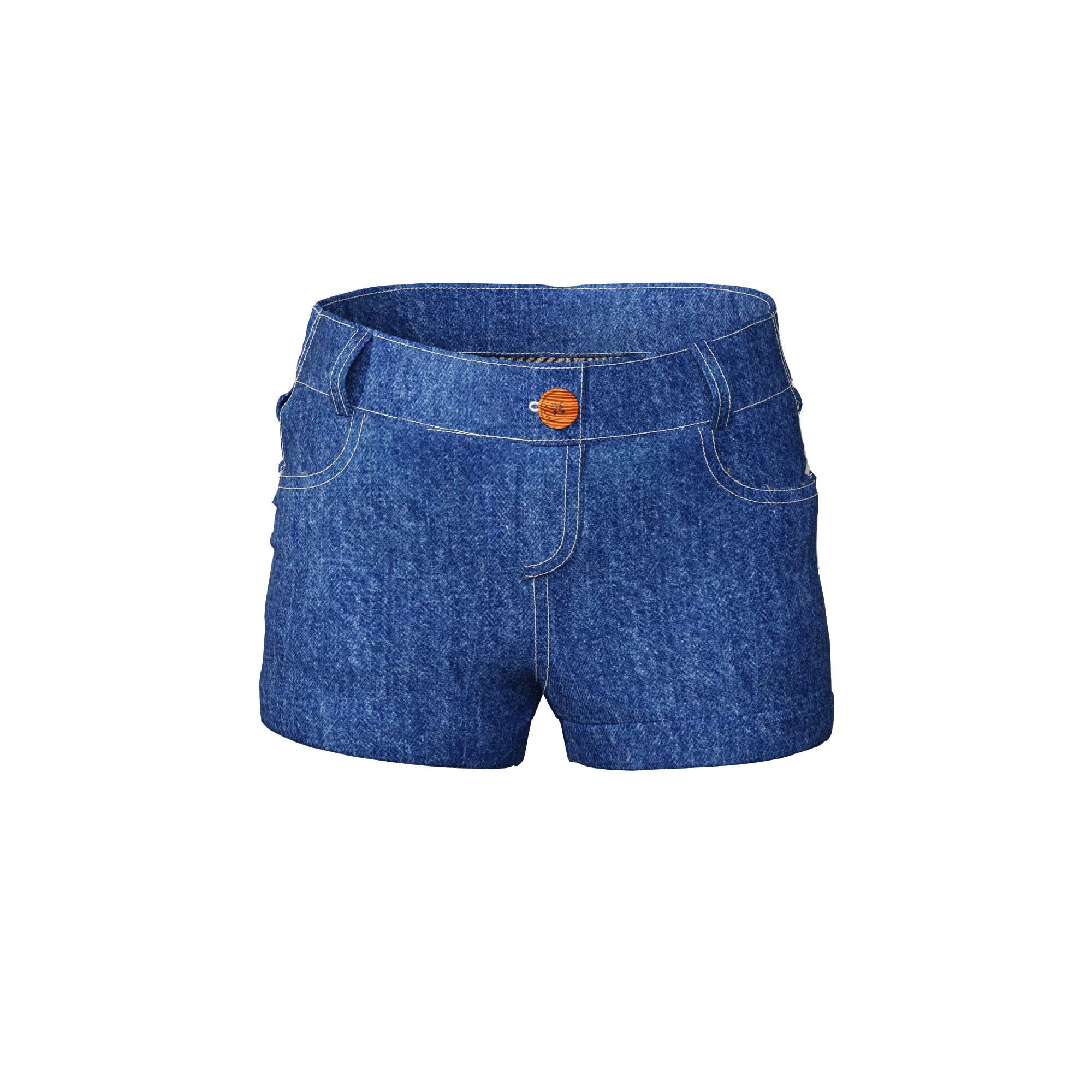 Denim Shorts Sewing Pattern for Girls, Size 7 20 PDF Sewing Pattern for ...