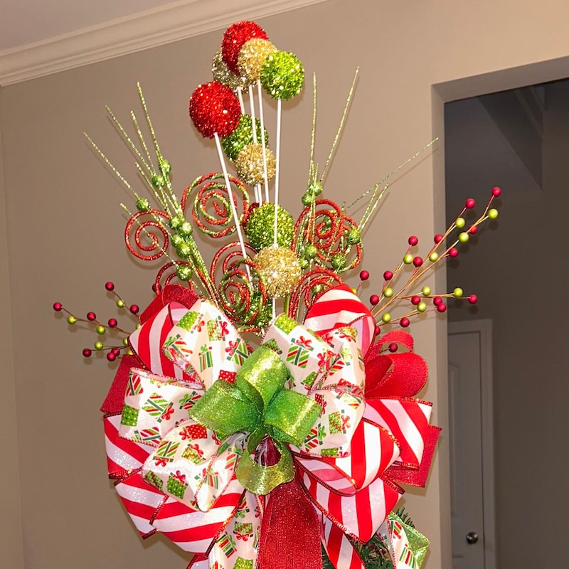 Grinch Tree Toppers - Etsy