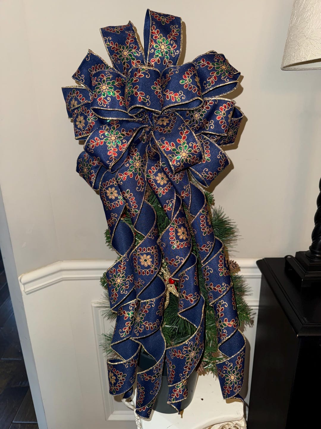 Traditional Tree Topper Bow - Etsy