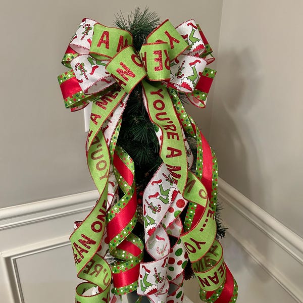 Grinch Tree Toppers - Etsy
