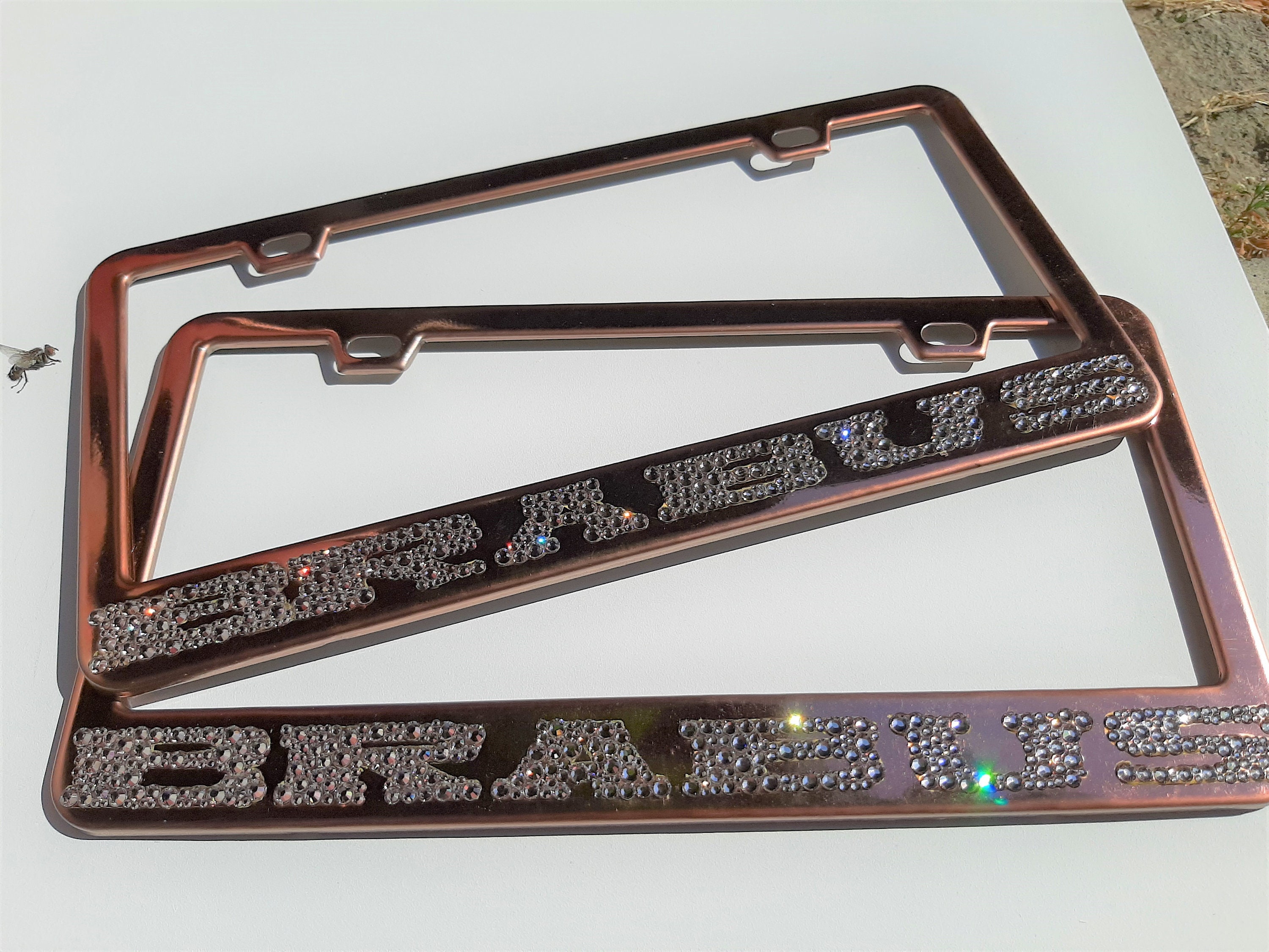 Personalized Mercedes BRABUS ROSE GOLD License Plate Frame | Etsy