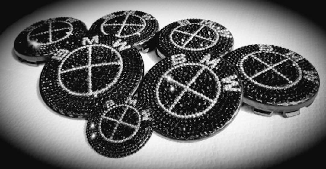 Emblem With Swarovski or High Quality Black Crystals, Bling Car ...