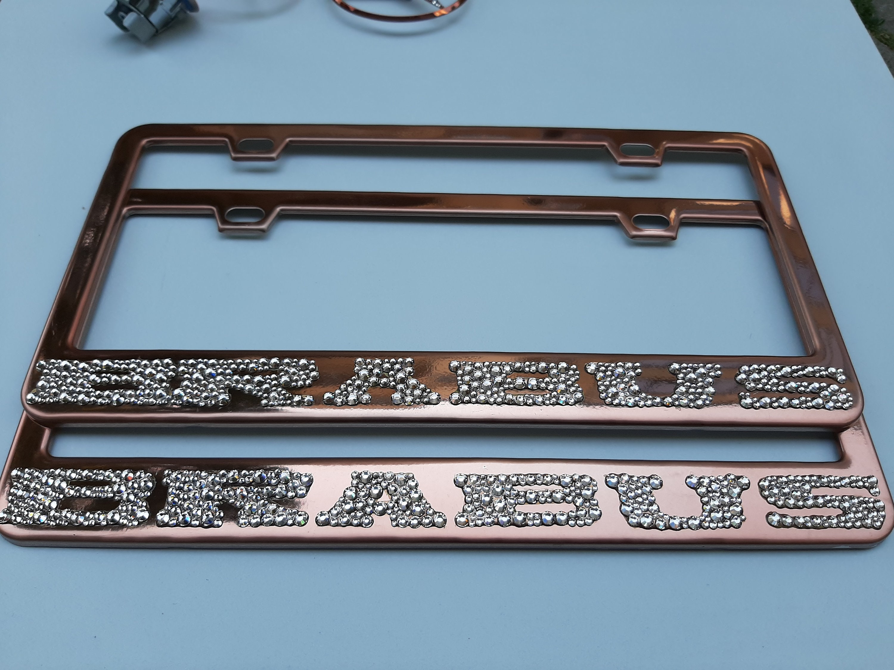 Personalized Mercedes BRABUS ROSE GOLD License Plate Frame | Etsy