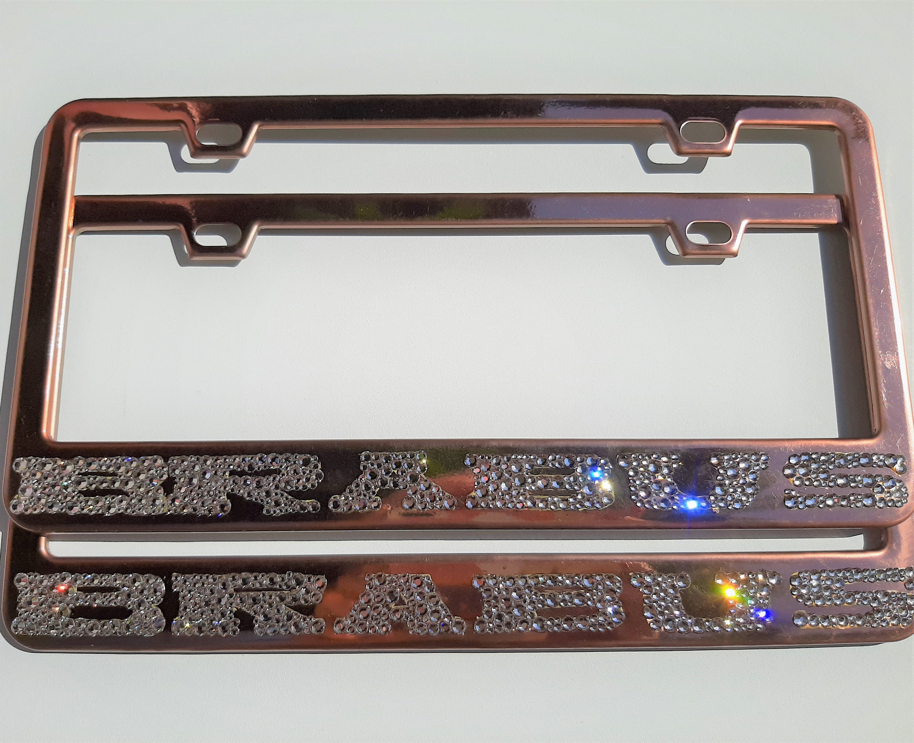 Personalized Mercedes BRABUS ROSE GOLD License Plate Frame | Etsy