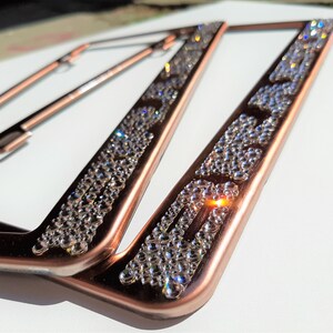 Personalized Mercedes BRABUS ROSE GOLD License Plate Frame Made With ...