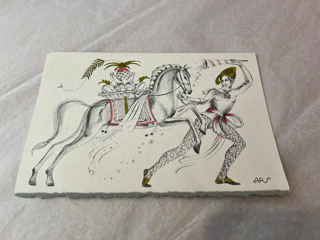 Albert Richard Stockdale Holiday Card: MCM California Artist, Circa ...