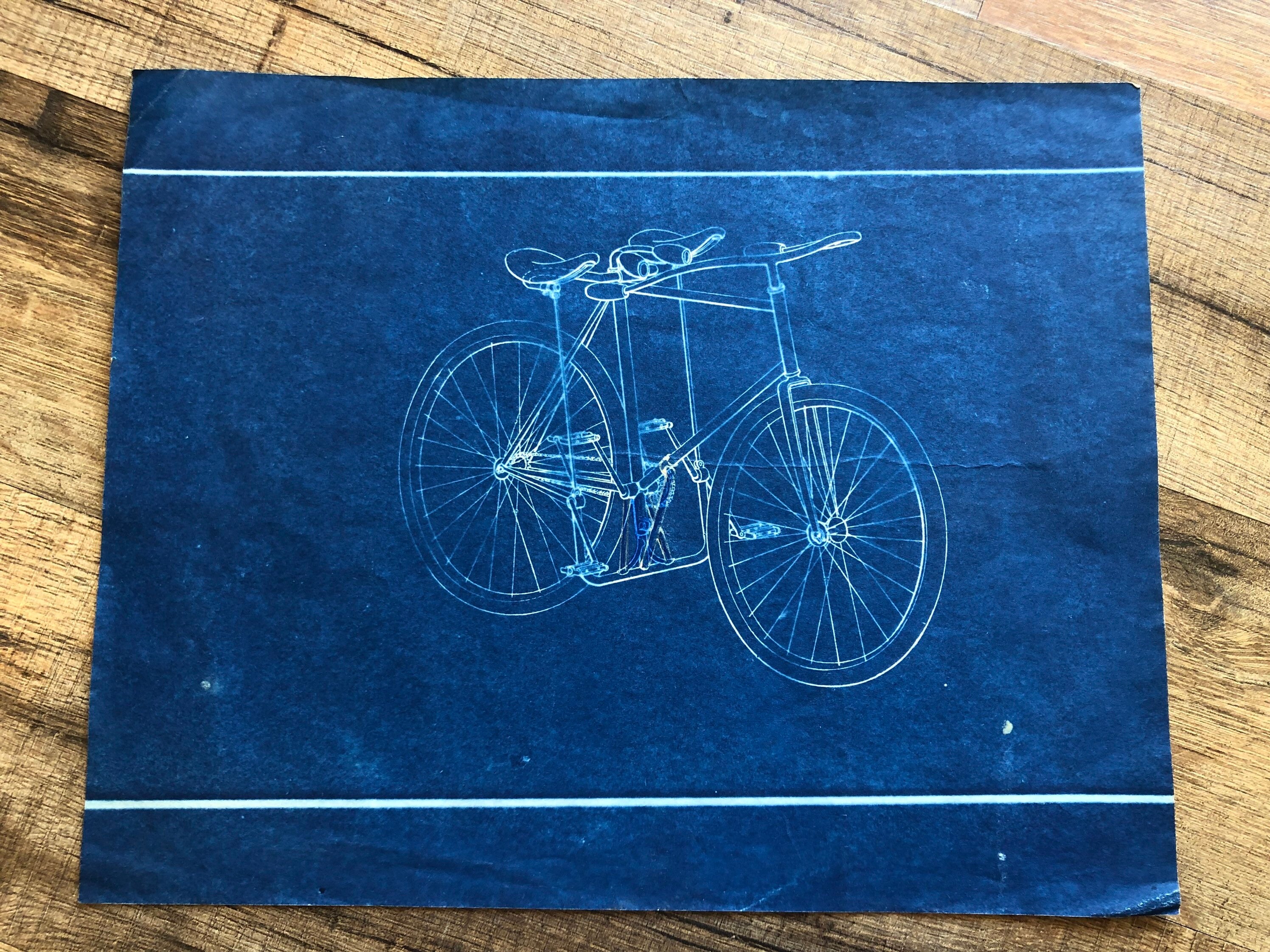 Vintage Blueprint With Original Graphite Detail Drawing of | Etsy