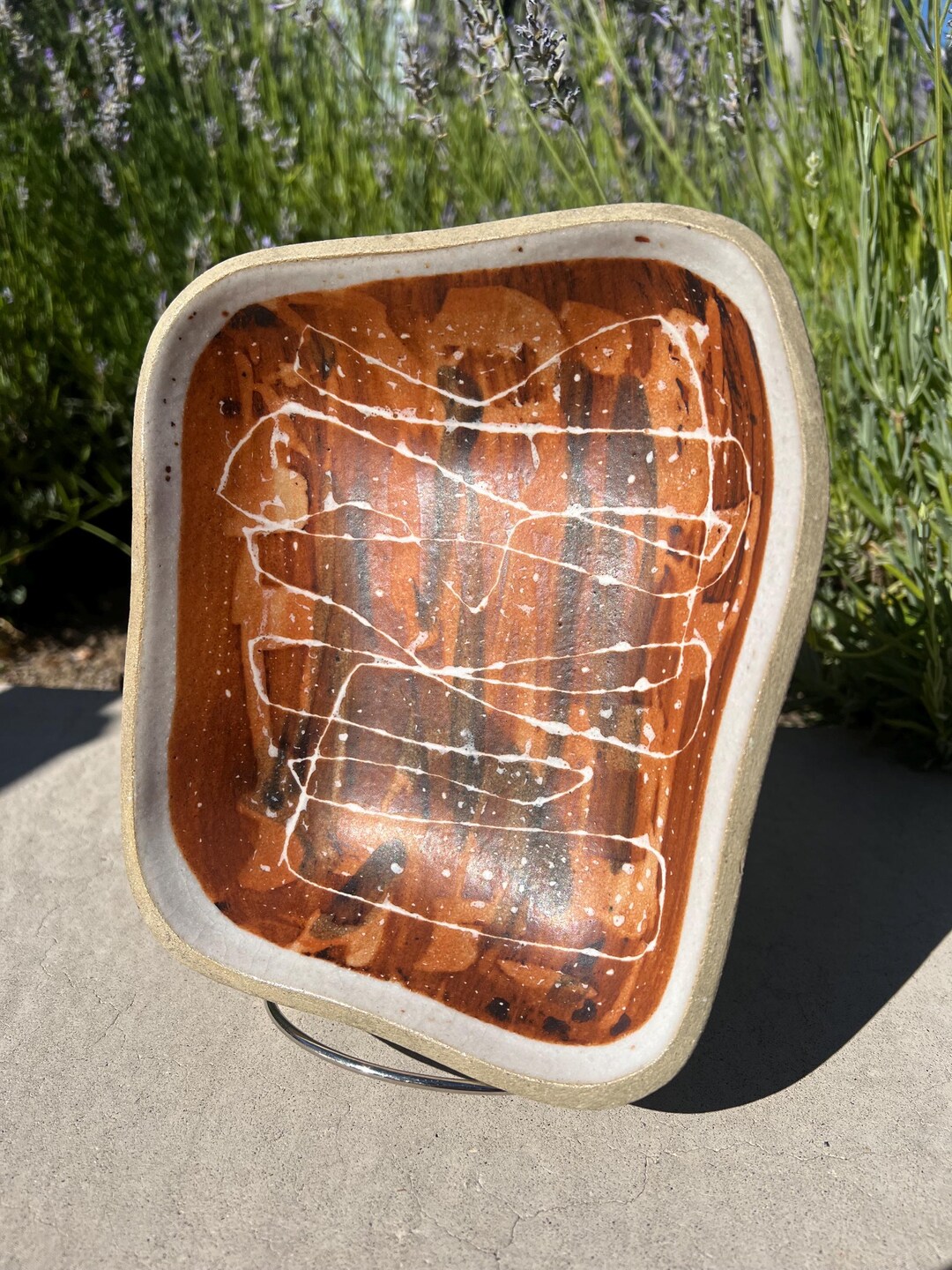 MCM Slab Built Bowl: Signed Marc F. Hansen, Michigan Artist - Etsy