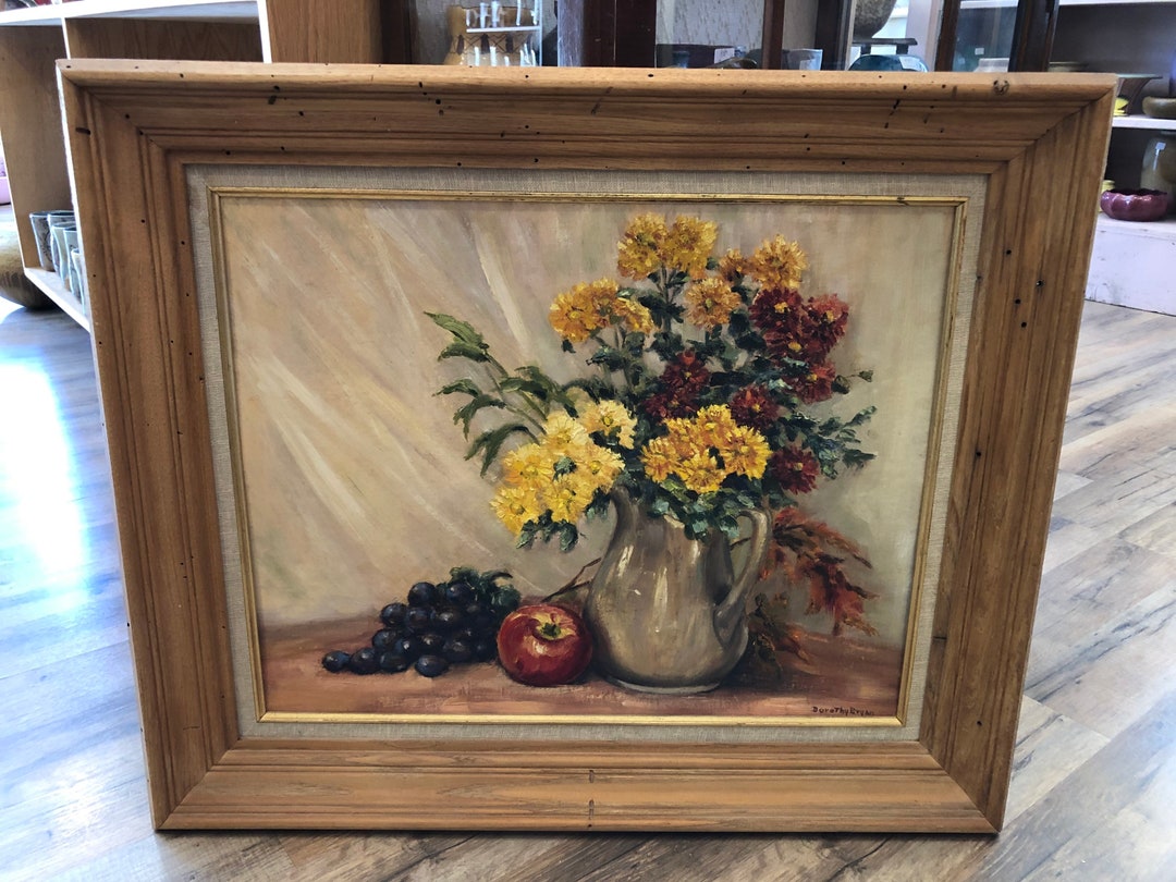 1950's MCM Original Oil on Board Freeport New York Artist Dorothy Bryan ...