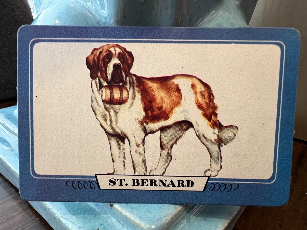 Circa 1948 Omar Bread Man Advertising Card for Saint Bernard Dog 2.25 ...