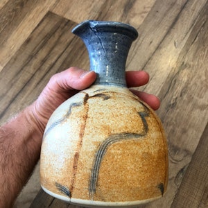 Vintage Original Ewer Pitcher Studio Pottery Form Incised Abstract ...