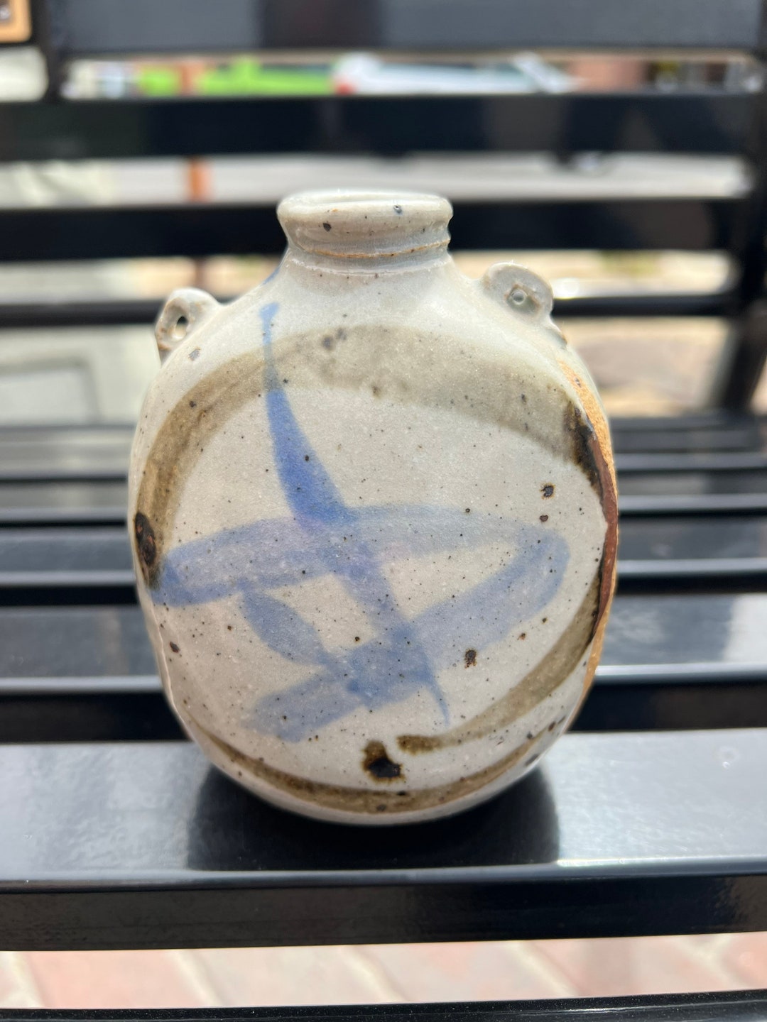 Circa 1978 Original Altered Studio Pottery Vase Form With Natural ...