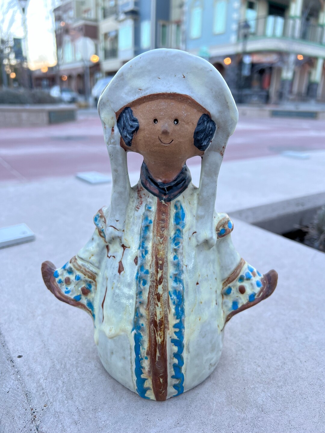 Circa 1970 Metlox Poppet Figural Vase Form Named tina Glazed Model ...