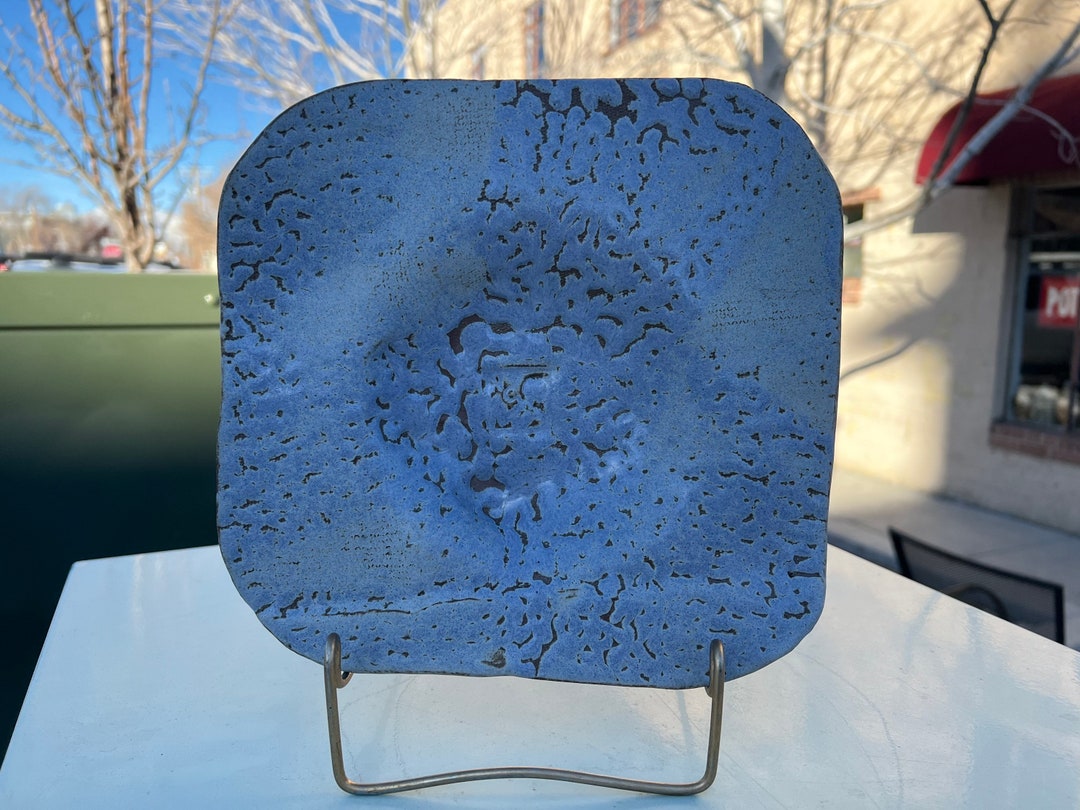 Original Red Clay Slab Built Pottery Form With Square Stamped Mark Full ...