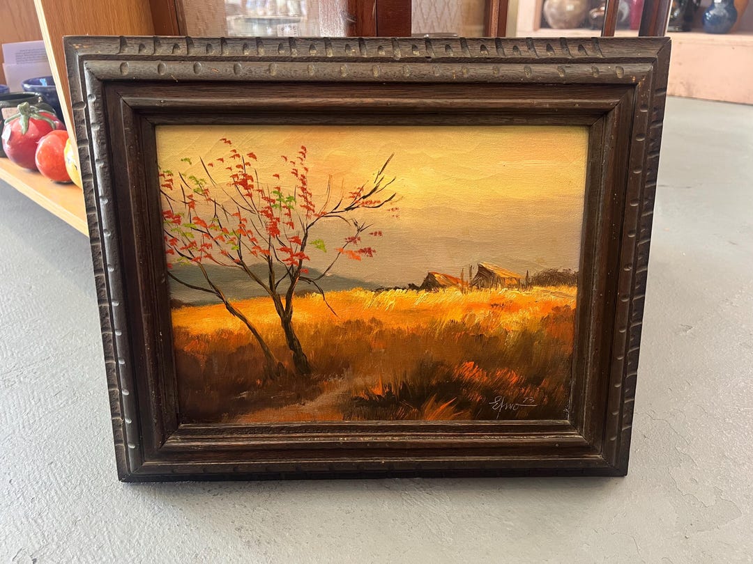 1973 Landscape Oil on Canvas by Filipino Artist Elmo Perfect for the ...