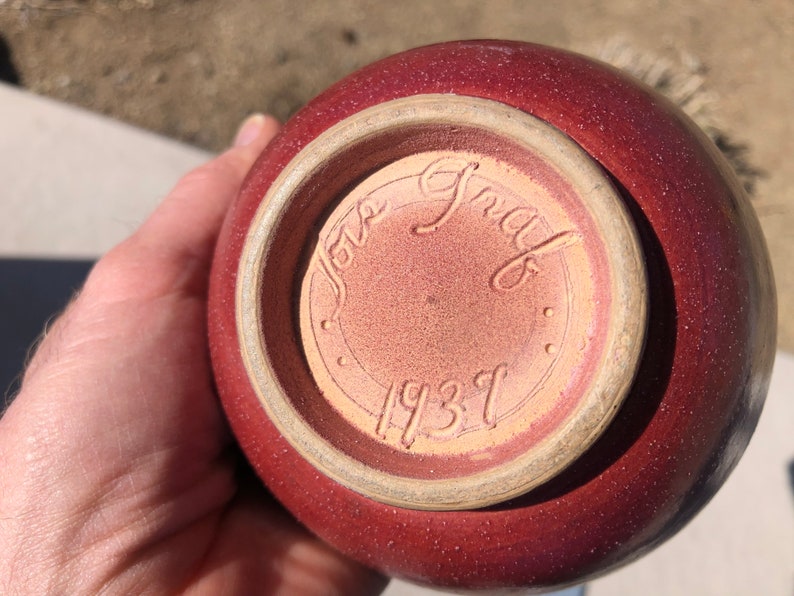 1937 Original WPA ERA Studio Pottery Footed Bowl Signed Lois - Etsy