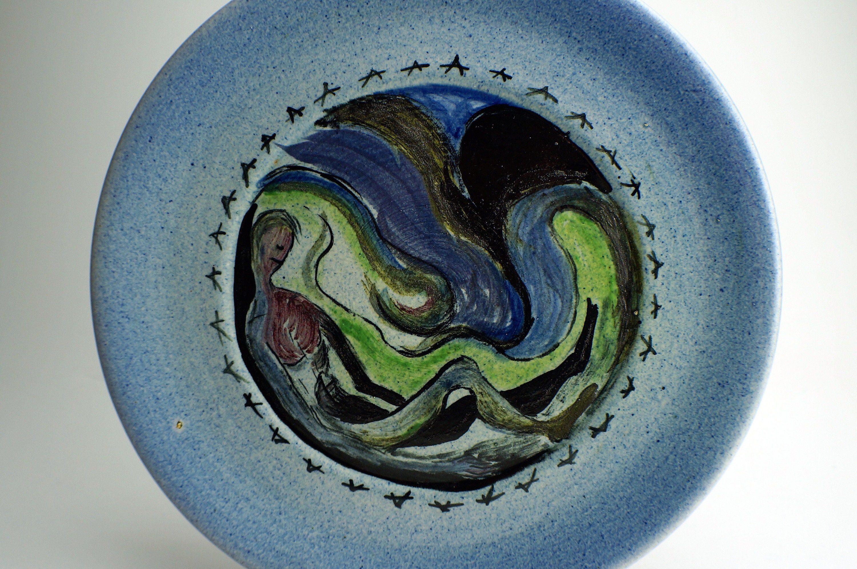 1956 Original MCM Abstract Figurative Drawing on Studio | Etsy