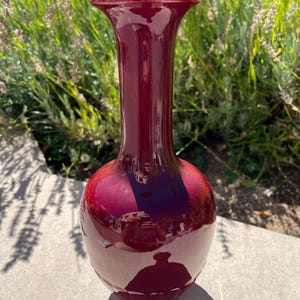 Circa 1968 K'ang Hsi Porcelain Oxblood Glaze Dark Pigmented Areas by ...