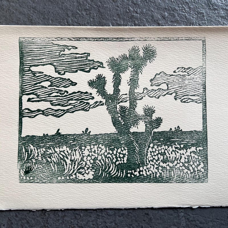 Block Print Tree - Etsy