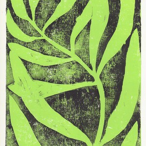 Plant Modern Original Woodblock Print Poster - Etsy