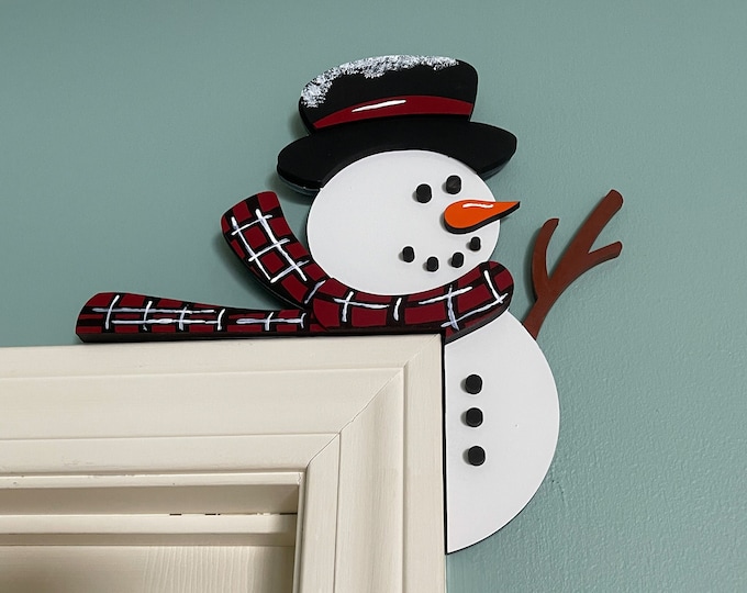 Snowman Decor for Your Window or Door Frame, Winter Decor, Can Choose ...