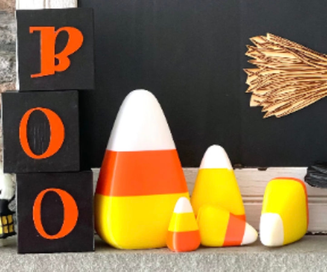 3D Candy Corn 5 Piece Set - Etsy