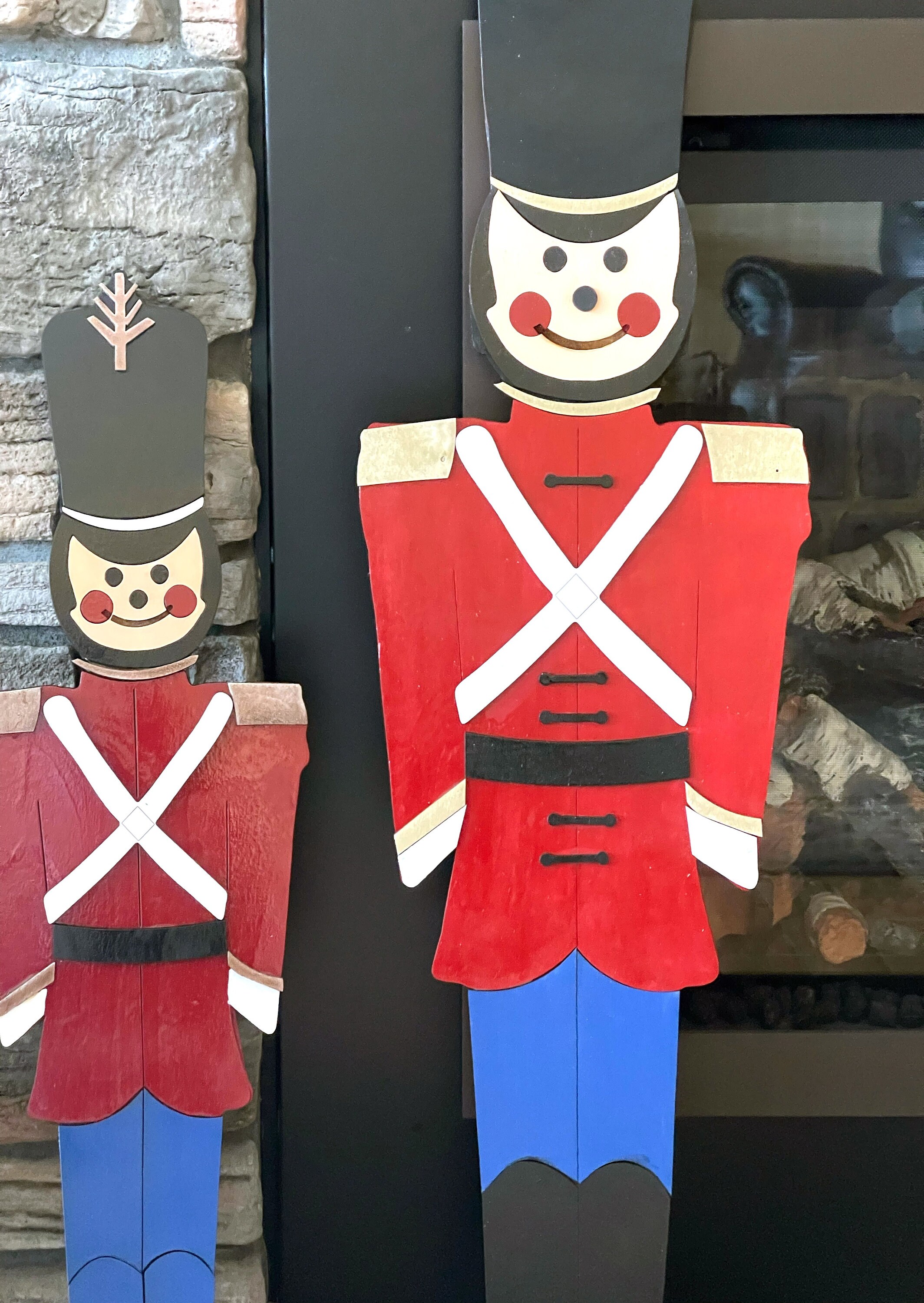 Christmas Nutcracker Porch Leaner in Multiple Sizes - Etsy