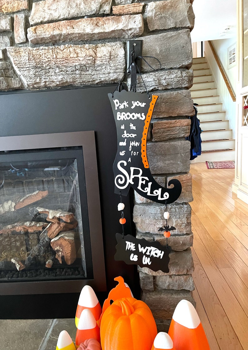 Witch Boot Park Your Brooms at the Door and Join Us for a - Etsy