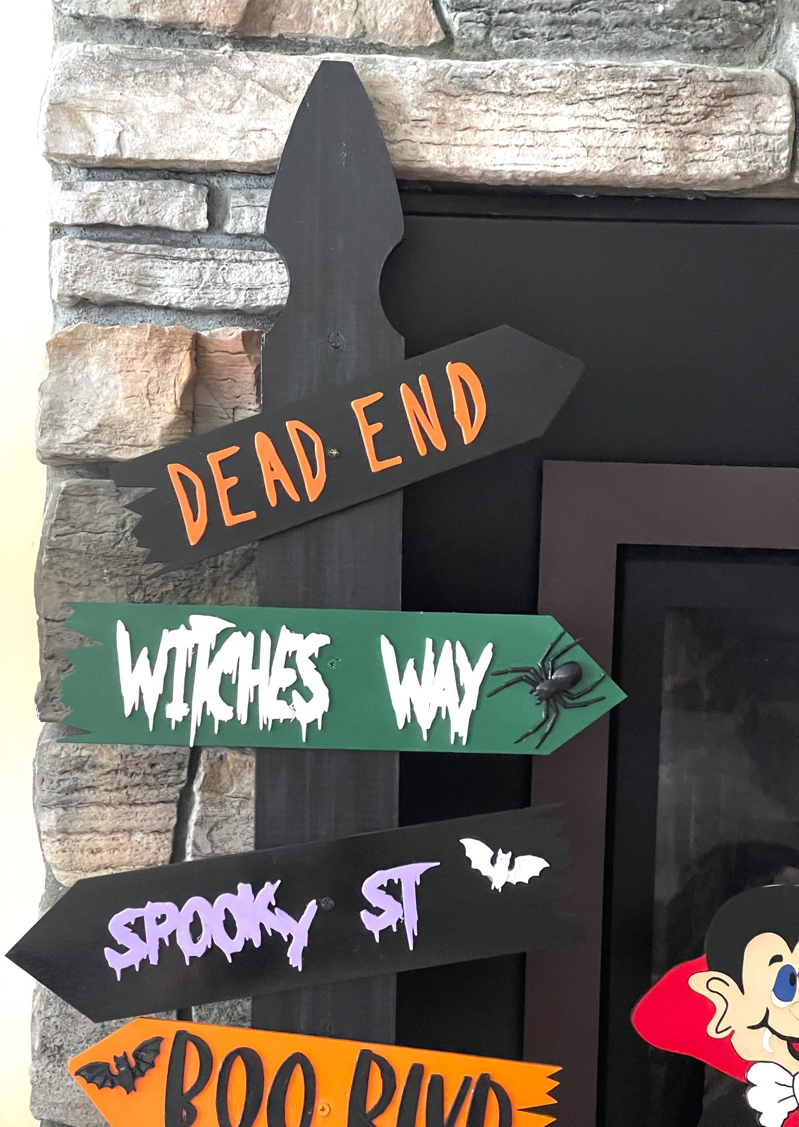 Halloween Signs With Arrows and Sayings Boo Blvd Haunted Hwy - Etsy