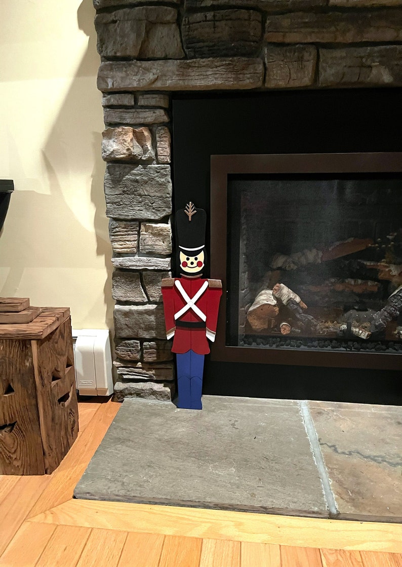 Christmas Nutcracker Porch Leaner in Multiple Sizes | Etsy