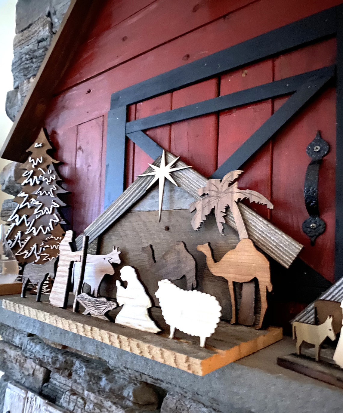 Rustic Nativity Scene Nativity Scene Rustic/Reclaimed wood | Etsy