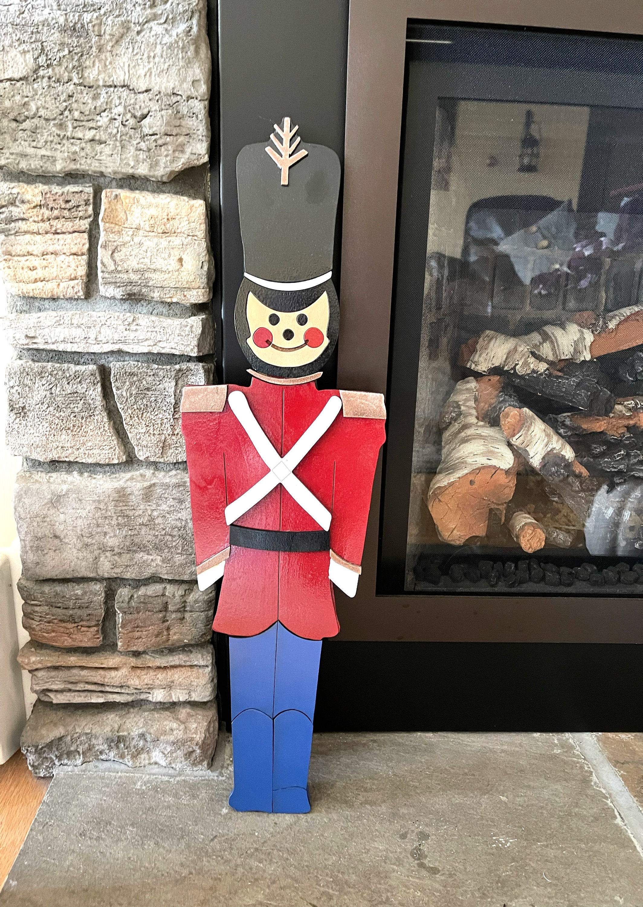 Christmas Nutcracker Porch Leaner in Multiple Sizes - Etsy