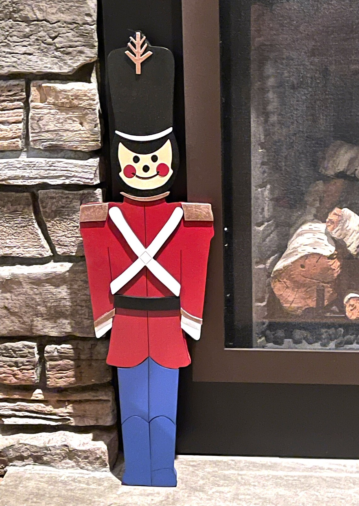 Christmas Nutcracker Porch Leaner in Multiple Sizes | Etsy