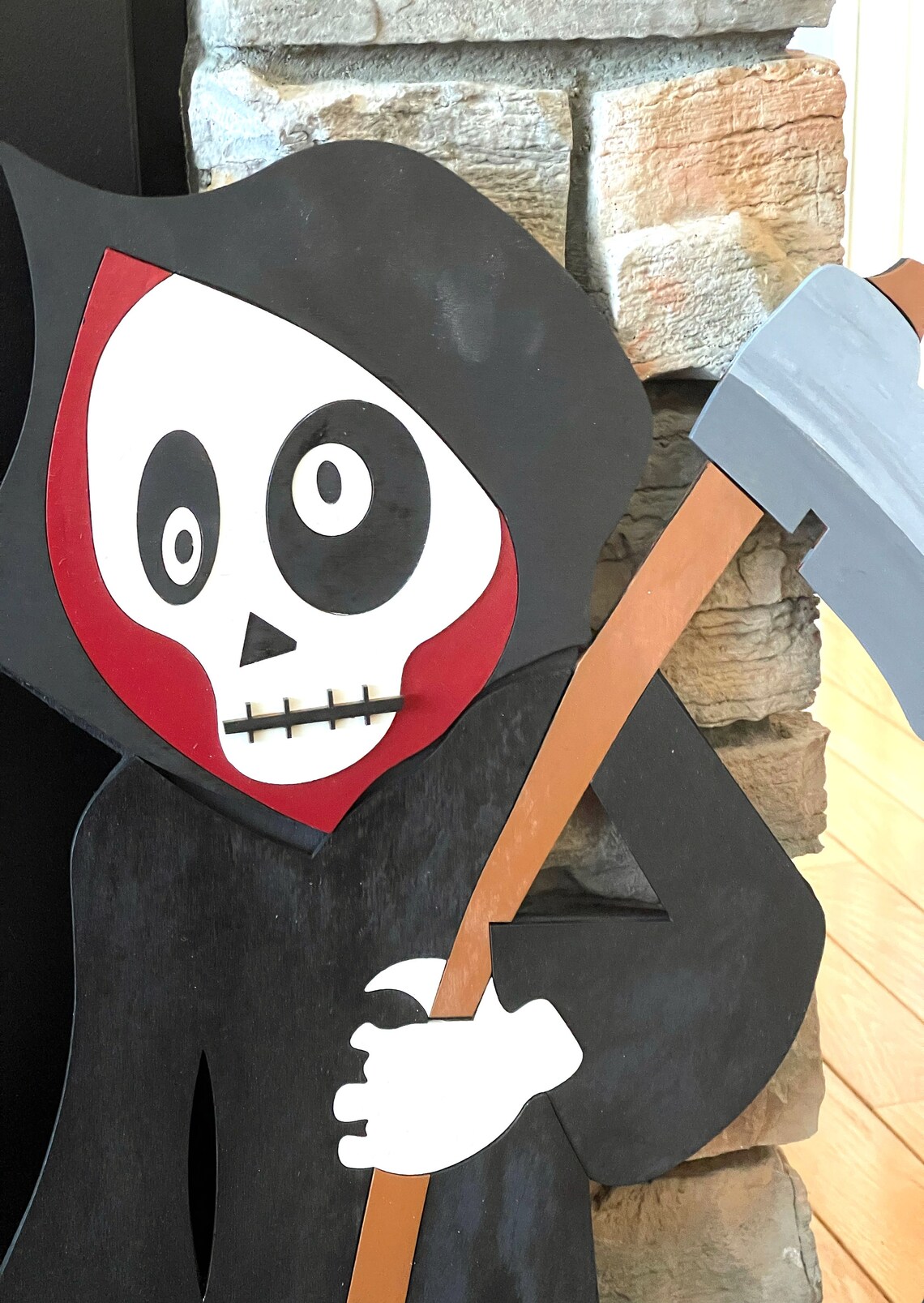 Halloween Grim Reaper Decor Porch Leaner Fall Decor Monster - Etsy