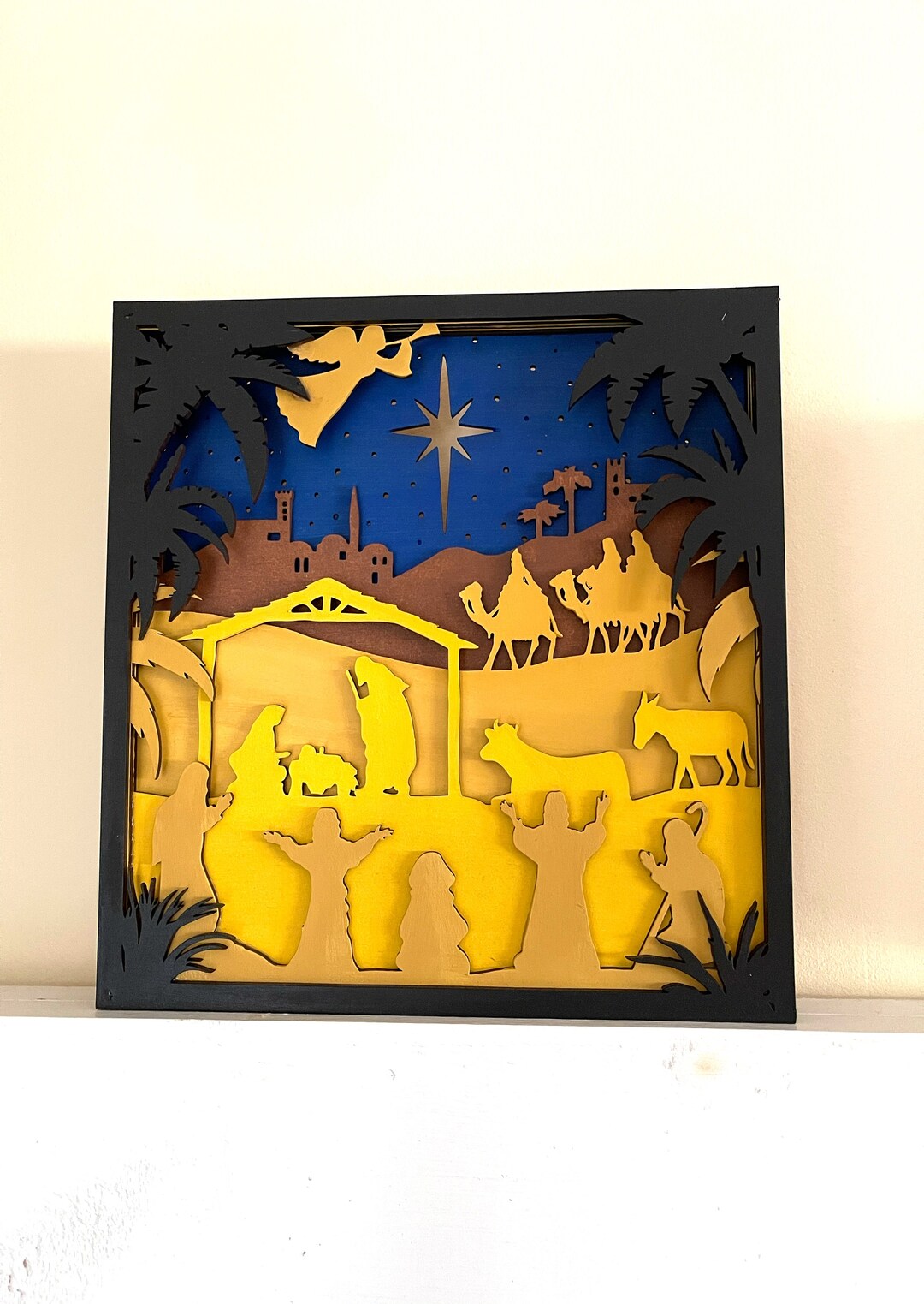 Nativity Scene Multilayered/3d Design - Etsy